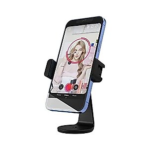 Pivo Smart Mount Adjustable 360° Vertical and Horizontal Smartphone Aluminum Holder Stand with Universal Clamp Adapter ¼ inch Thread for Tripods
