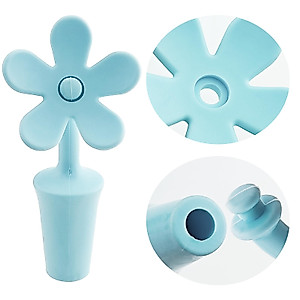 12 PACK Wine Stopper Silicone Bottle Reusable Sunflower Shape Bottle Stopper for Wedding Party Gift