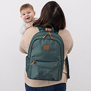 Natemia Diaper Backpack - Water-Resistant Baby Diaper Bag with Pockets, Stroller Straps, and Portable Changing Pad Included