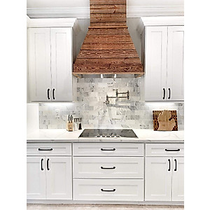 30" Castlewood Rustic Shiplap Chimney Range Hood - Brown (42-1/2" H | 31" W | 20-3/8" D) (No Ventilator/Liner)