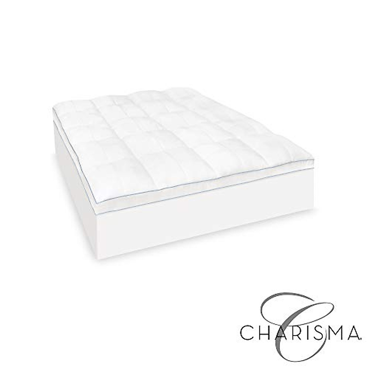 Charisma Luxury - Colchón de espuma viscoelástica de 3,5 pulgadas y fibra de gel, color blanco