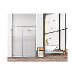 Elegant Kitchen and Bath SD101-6076PCH Frameless Shower Door 60 x 76 Polished Chrome