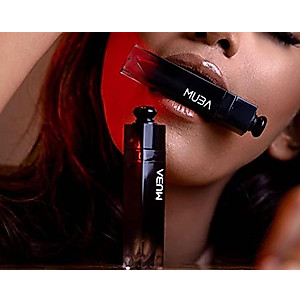 MUBA COSMETICS Liquid Lipstick - 24 Hour Waterproof Long Lasting, None- Transferable & High-Pigment Lip Makeup, Lipstick for Women - Liquid Lipsticks, Perfect Beauty Gifts (Bite Me)