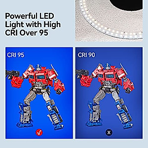 Photo Studio Light Box, Takerers 16"x16"x16" Portable Professional 3200-6500k Dimmable Shooting Tent Kit with 160 LED & 6 Kinds of Double-Sided Color Backdrops for Product Photography