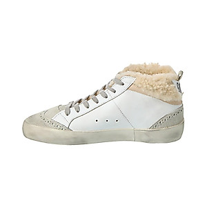Golden Goose Midstar Leather & Shearling Sneaker, 38, White