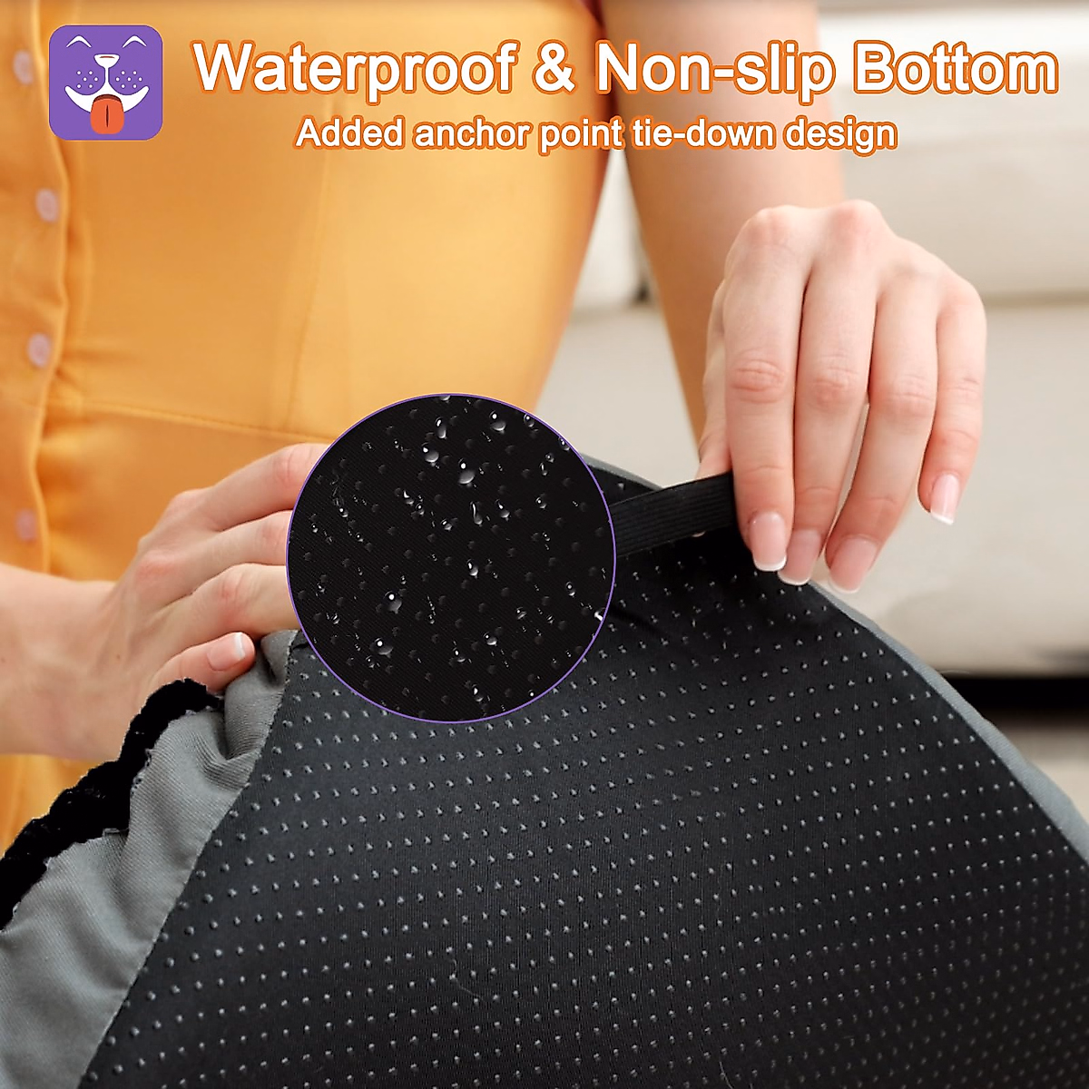 POCBLUE Deluxe Washable Dog Bed for Medium Dogs Dog Crate Mat 30 inch Comfy Fluffy Kennel Pad Anti-Slip for Dogs Up to 40 lbs, 30" x 19", Grey