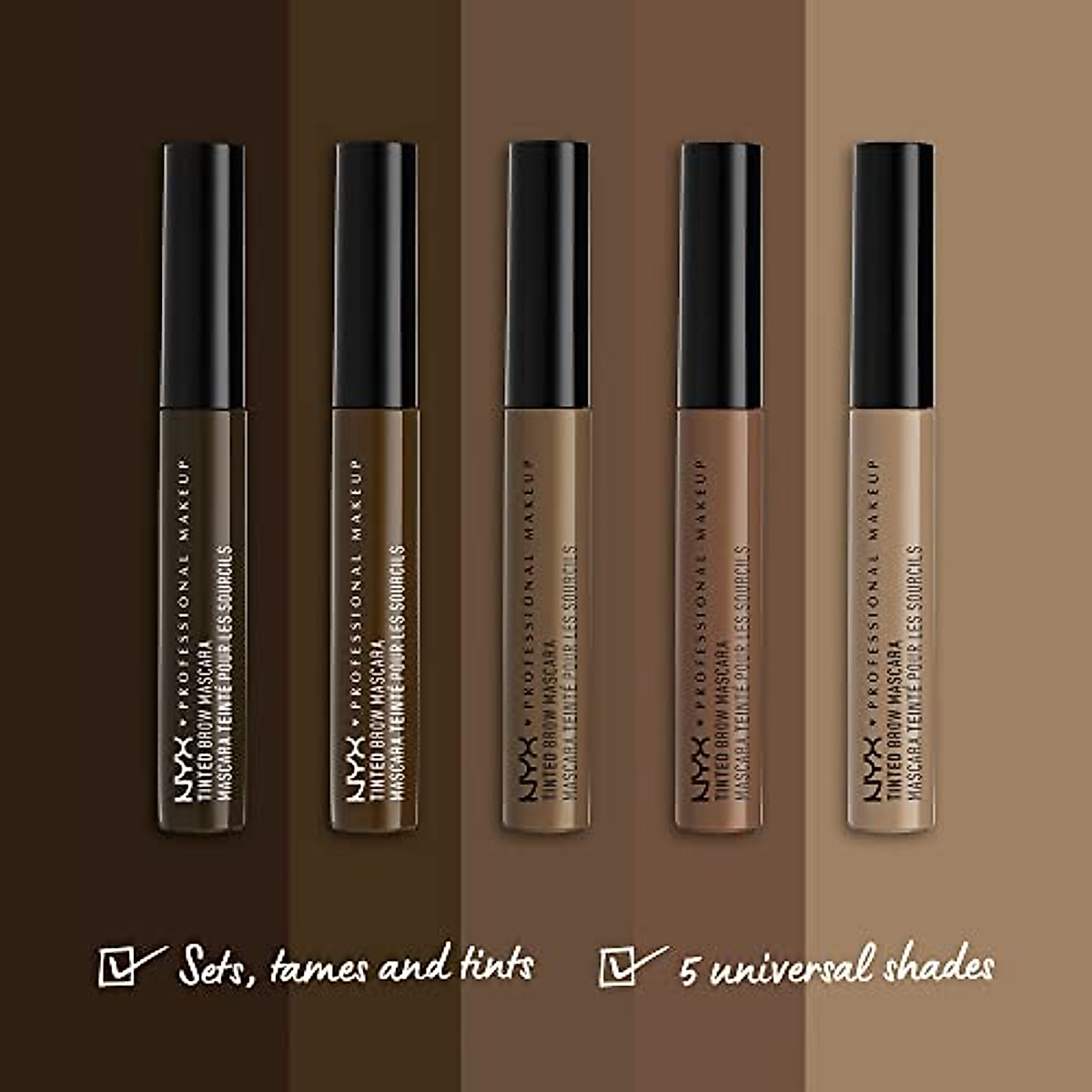 NYX PROFESSIONAL MAKEUP Tinted Eyebrow Mascara, Espresso