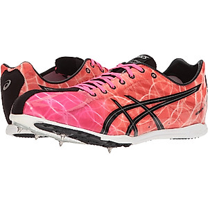 ASICS Men's Gun Lap Track Shoe,Knockout Pink/Black/Fiery Flame,12 M US