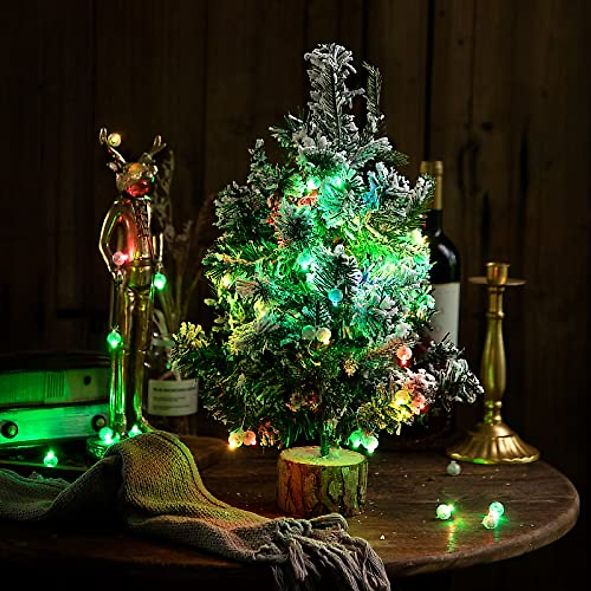 Aogist 100pcs White Balloon Lights,Long Standby Time Waterproof Mini Light,Battery Powered,Round LED Ball Lamp for Latex Balloon Paper Lantern Party Wedding Festival Christmas Halloween Decorative