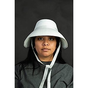 Nicky Bigs Novelties Adult Bonnet Old Fashioned Victorian Handmaids Hat- Women Pilgrim Bonnets Hats - Amish Colonial Bonnet Cap - Pioneer Prairie Felt Sun Hat Costume Accessories Black