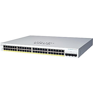 Cisco Business CBS220-48T-4G Smart Switch | 48 Port GE | 4x1G SFP | 3-Year Limited Hardware Warranty (CBS220-48T-4G-NA)
