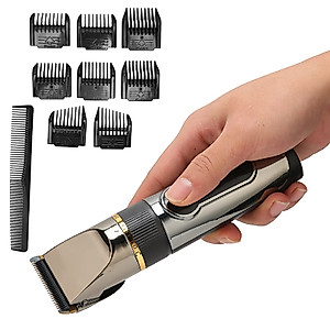 Electric Hair Trimmer Set,Professional Hair Clipper Beard Shaver Haircut Kit Cordless Barber Clippers for Hair Cutting Grooming,Rechargeable Waterproof Bikini Trimmer LED Display with 8pcs Guide Comb