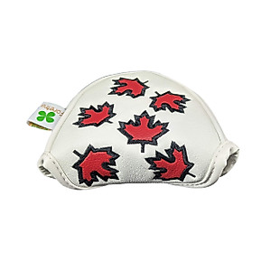 Foretra – Canada Maple Leaf - Golf Putter Headcover Quality PU Leather Magnetic Closure for Mallet Style Putters Scotty Cameron Odyssey Taylormade Ping