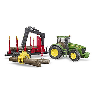 John Deere 7930 w Logging Trailer, Crane and 3 logs
