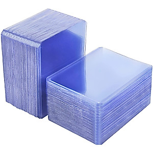 Trading Card Penny Sleeves,40PCS Clear Thick Plastic Trading Card Sleeves for Top Loaders,Baseball Card, Sports Cards, MTG, Yugioh,Credit Card(4 x 3 Inch)