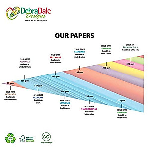 Debra Dale Designs Made in USA 900 Blank Hole Punched Pocket-Size Flash Cards 2" x 3-1/2" 10 Bright Colors 10 Metal Book Rings Standard 65# Card Stock