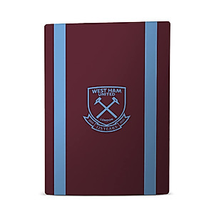 Head Case Designs Officially Licensed West Ham United FC Jersey 2020/21 Home Kit Vinyl Faceplate Sticker Gaming Skin Decal Cover Compatible With Sony PlayStation 5 PS5 Disc Edition Console