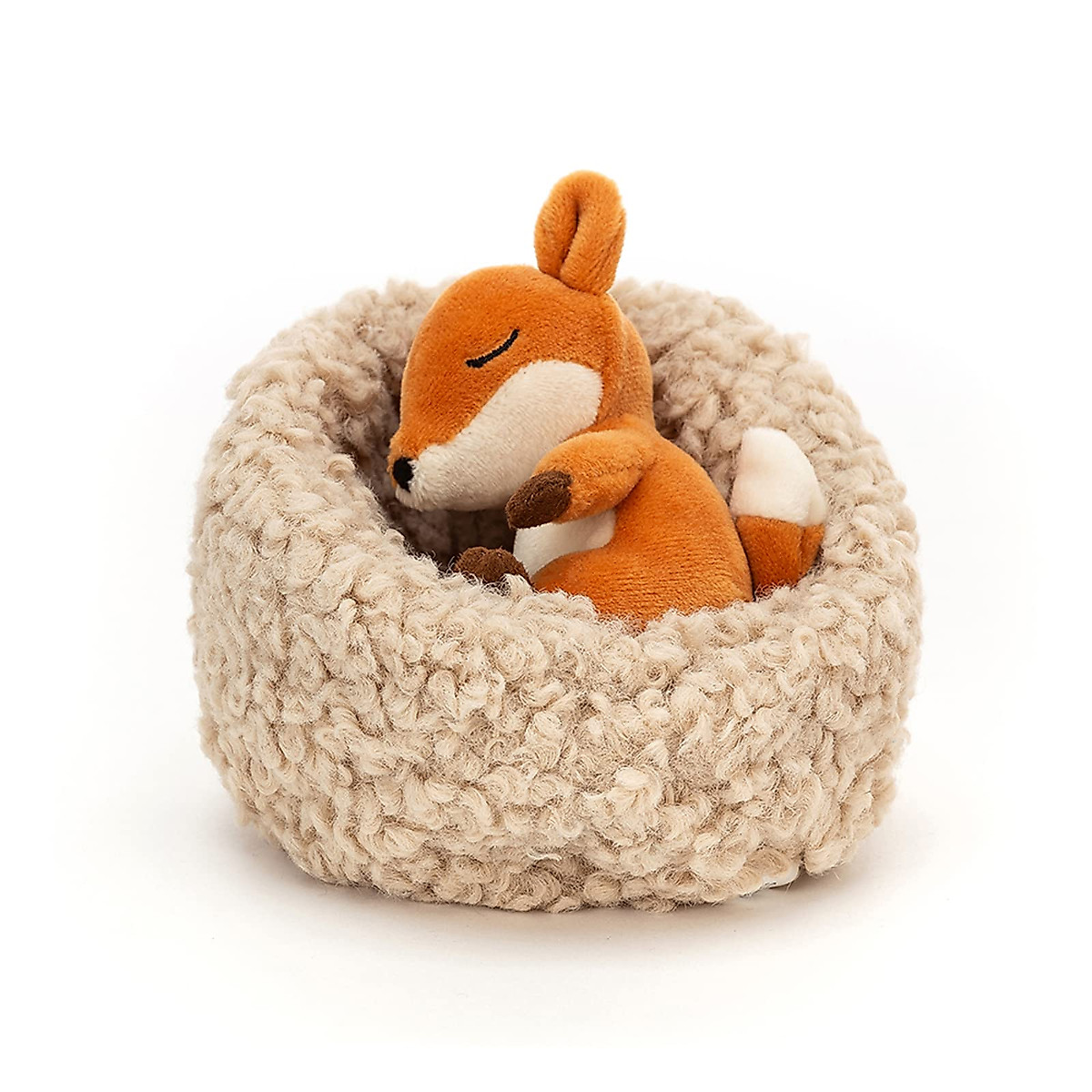 Jellycat Hibernating Fox Stuffed Animal, 5 inches | Woodland Plush Toy | Classic Children's Gift