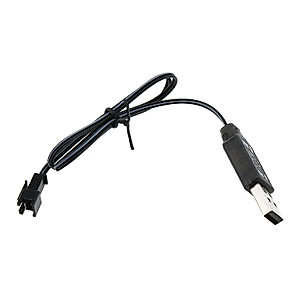MEETOOT DC 3.6V 250mA Output Ni-Cd Ni-Mh Battery Pack USB Charging Cable SM 2P Plug