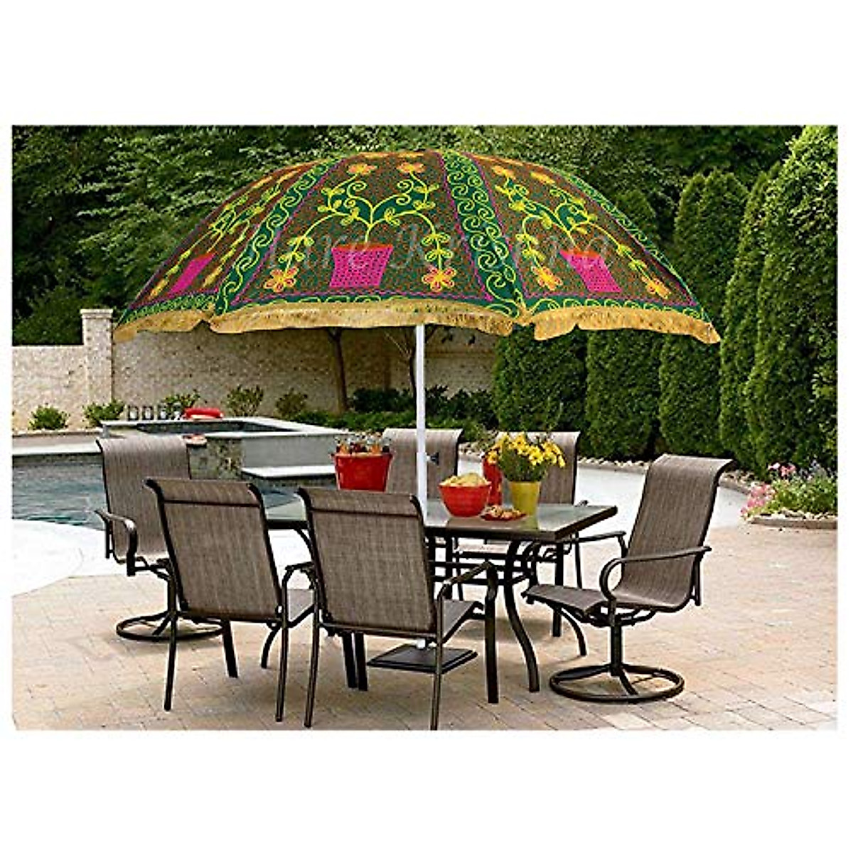 Marusthali Parasol Umbrella- Garden Umbrella, Patio Umbrella, Beach Umbrella, Sun Umbrella for Garden, Umbrella for Garden Table, Garden Parasol Umbrella