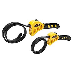 Performance Tool W54059 2-Piece Strap Wrench Set, 2pc Adj Wrench | 3/8" to 6-1/2"