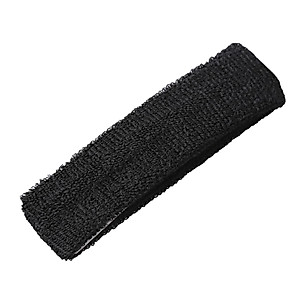 YOUAO Outdoor Sports Sweat-Absorbing Headband Hair Band Men's and Women's Stylish Fitness Yoga Headband,Black