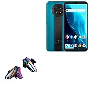 BoxWave Gaming Gear Compatible with Cubot Note 9 (Gaming Gear by BoxWave) - Touchscreen QuickTrigger, Trigger Buttons Quick Gaming Mobile FPS for Cubot Note 9 - Jet Black