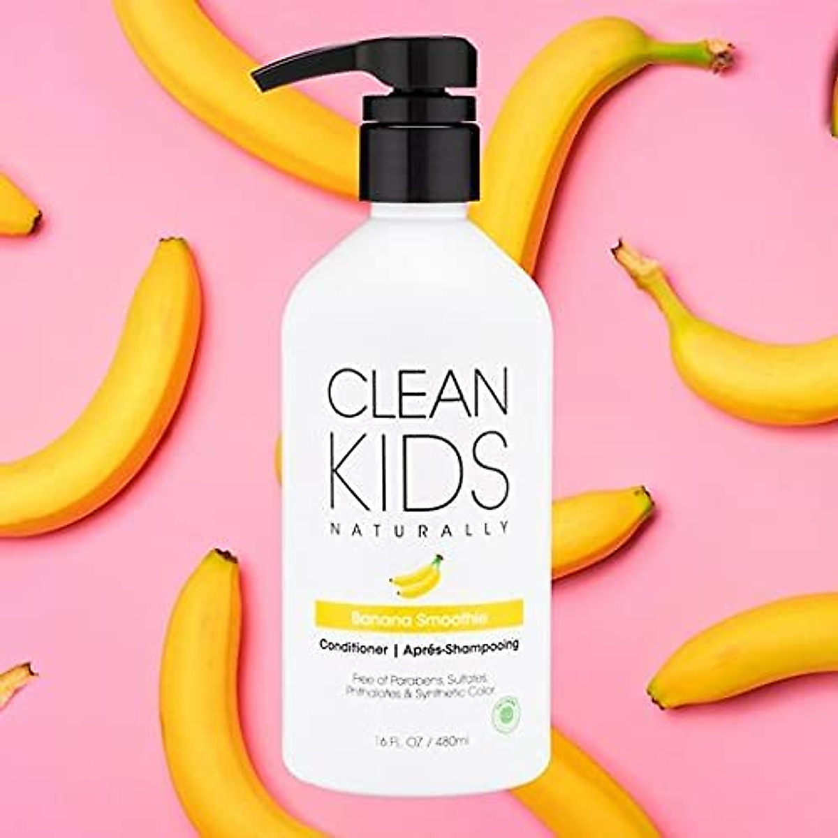 Gabriel Cosmetics Clean Kids Naturally Banana Smoothie Conditioner, 16 oz (1 Bottle), EWG Verified