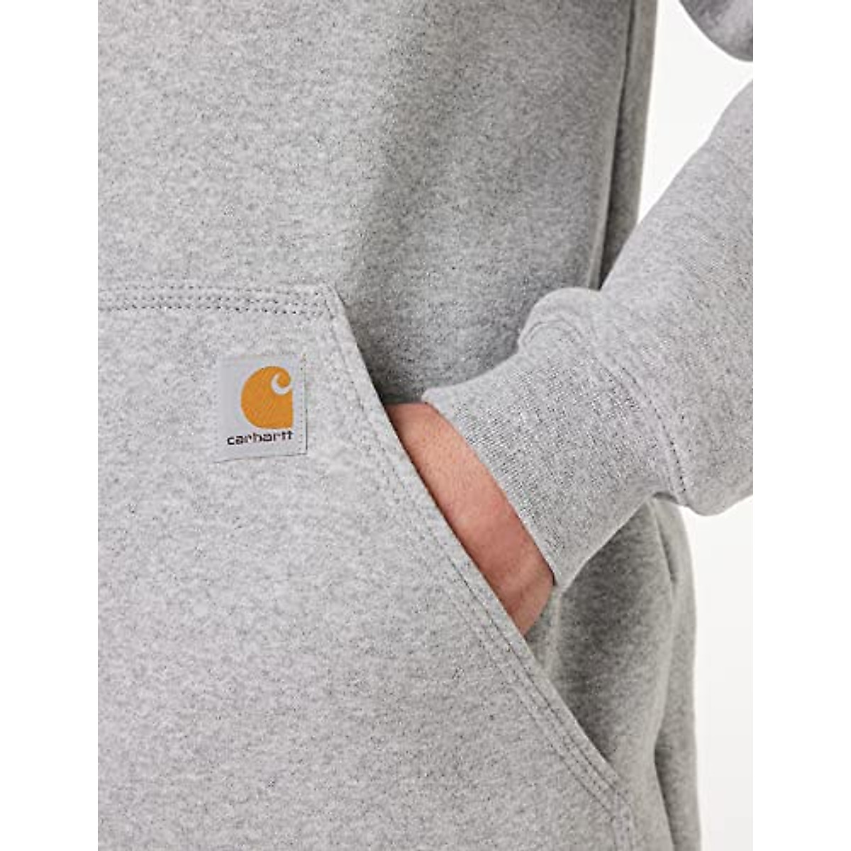 Carhartt Men's Loose Fit Midweight Sweatshirt, Heather Grey, Large Tall