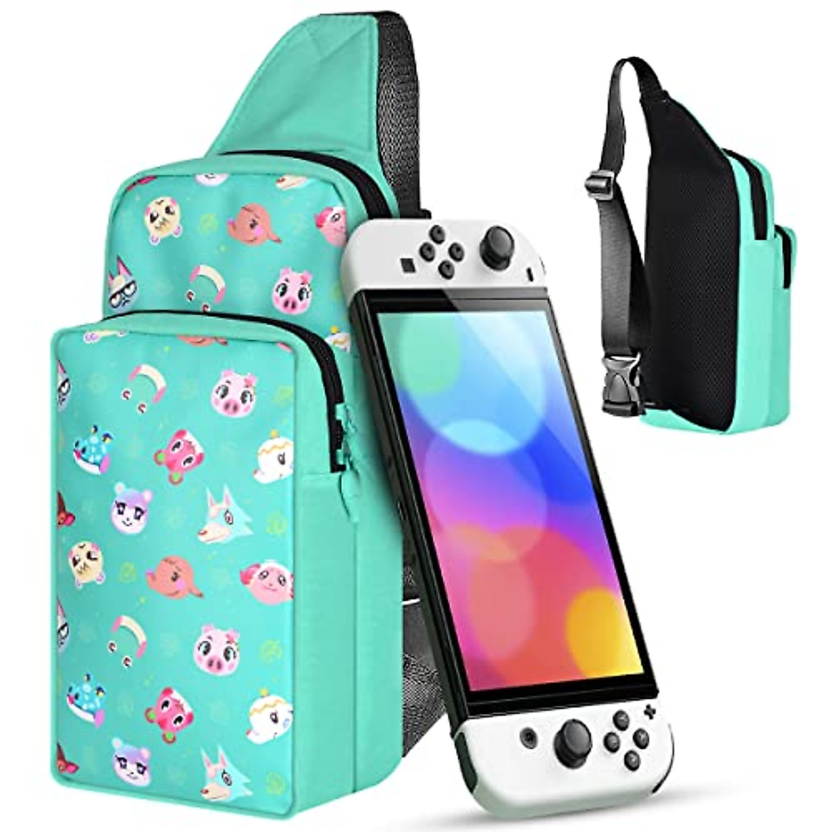 Tangaroa Switch Bag for Switch/Switch OLED - Switch Accessories Travel Crossbody Bag - Portable Backpack (ACNH)