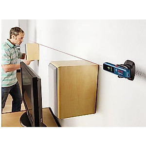 Bosch GLL1P 65ft Combination Point and Line Laser Level for Horizontal, Vertical or Angular Leveling Applications, Black