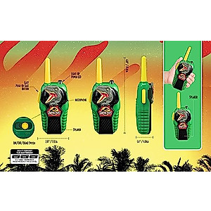 ekids Jurassic Park Toy Walkie Talkies for Kids, Indoor and Outdoor Toys for Kids and Fans of Jurassic Park Toys