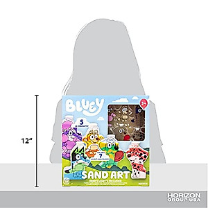 Bluey Sand Art, Includes 5 Sand Art Bottles & 7 Colored Sands, Features Bluey & Bingo, Create Your Own Sand Art, DIY Sand Art Kit, Bluey-Themed Art Kit, Fun Art Project for Kids, Gifts for Kids