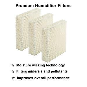 ITidyHome Humidifer Wicking Filter Replacement for Honeywell Filter T,HEV615 and HEV620 Humidifier,Compatible with Part # HFT600 Filter (8 Pack)