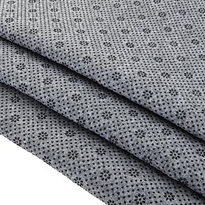 LOEQIAN 71 x 80 Inch Non Slip Final Backing Cloth, Vinyl Primary Tufting Cloth Backing Fabric, Non Slip Pad with Plum Blossom Pattern for Carpets Rug Tufting Gun Cushion Punch Needle, Rug Making