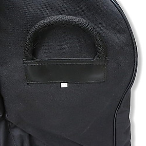 WUQIMUSC Cello Gig Bag soft case bag with Strong Straps Handle Practical Rainproof soft cello bag for 4/4 3/4 Cello,Black color