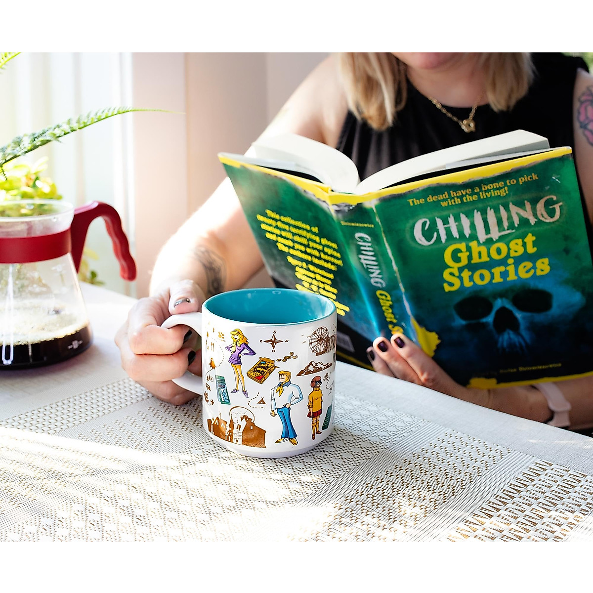 Silver Buffalo Scooby-Doo and the Gang Crystal Cove Ceramic Mug | Coffee Cup For Tea, Espresso, Cocoa | Holds 13 Ounces