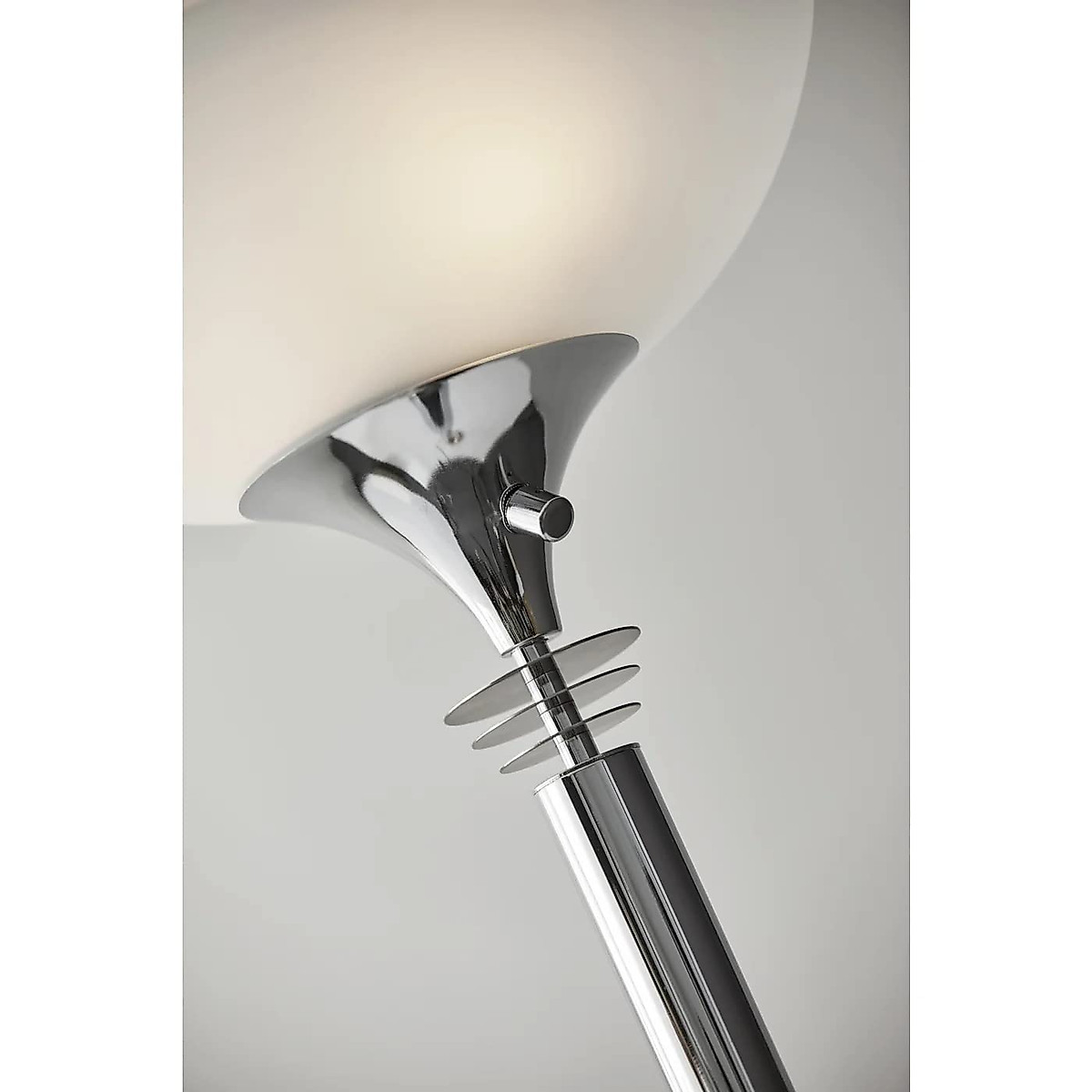 Adesso 5120-22 Metropolis 300W Torchiere, Floor Lamp, Chrome Finish