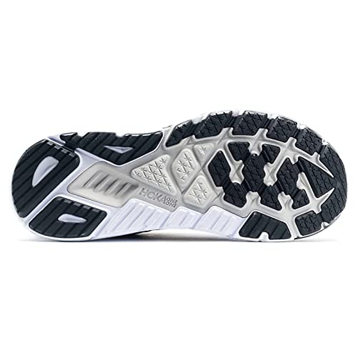 HOKA ONE ONE Women's Running Shoes, Black White, 10.5 US