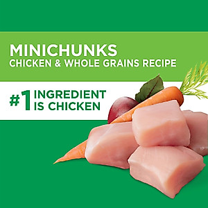 P L-RA IMS Proactive Health Minichunks Real, Farm-Raised Chicken, and Whole Grain Recipe Dry Dog Food, Complete Nutrition, 7 lb Bag