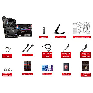 MSI MPG X570S Carbon MAX WiFi Gaming Motherboard (ATX, AMD, Socket AM4. DDR4, PCIe 4, CFX, M.2 Slots, Wi-Fi 6E)