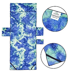 Freesooth Beach Chair Cover, Lounge Chair Covers with Side Pockets 86.5" x 30.5" Lounge Chair Towels for Summer Beach Outdoor Tanning Chair Cover