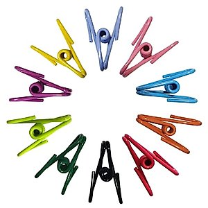 Chip Clips Bag Clips for Food Packages 20 Pcs PVC-Coated Waterproof and Rust-Proof Utility Clip for Clothespins Kitchen Food Snack Paper and Towel Curtain Clips