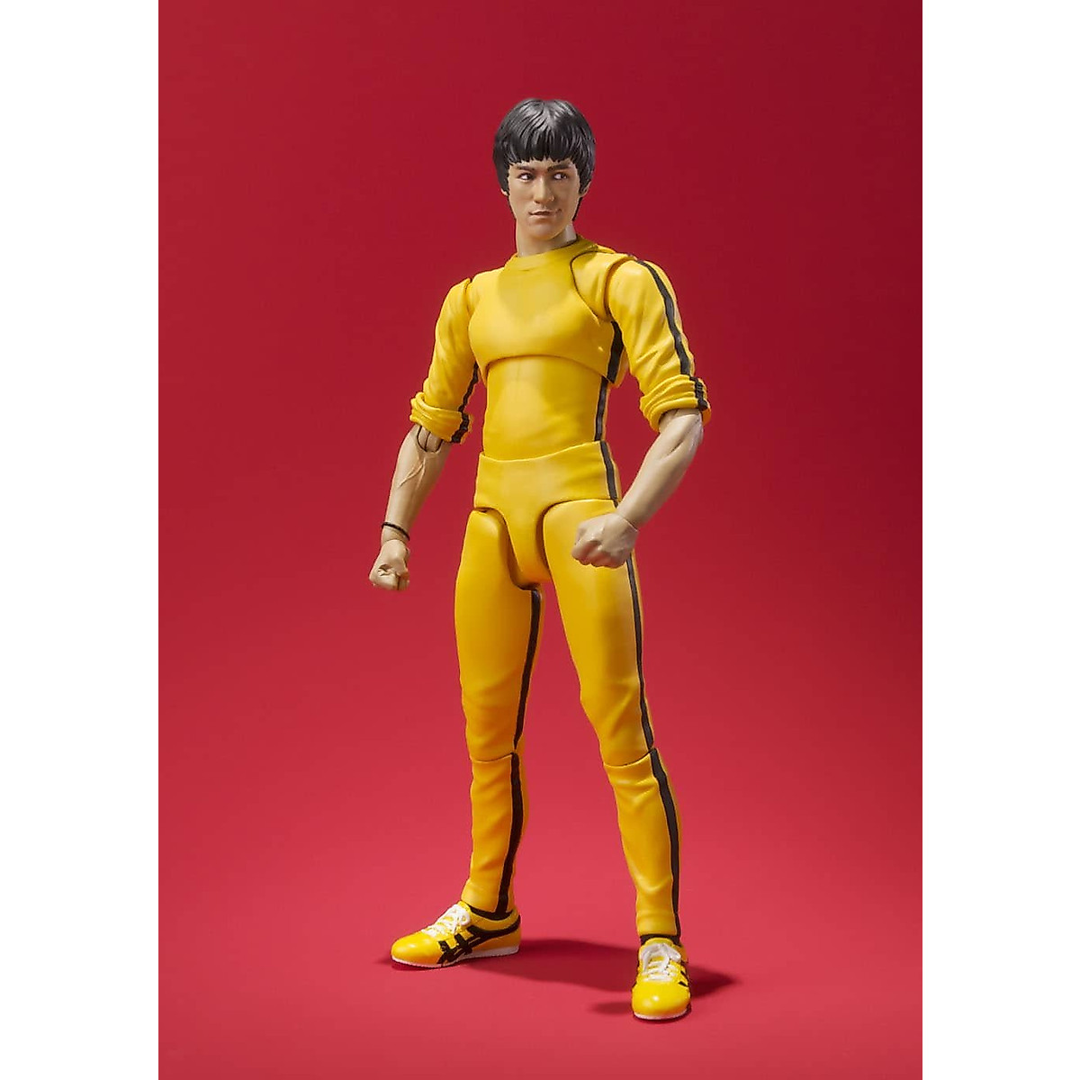Bandai Tamashii Nations S.H. Figuarts Bruce Lee (Yellow Track Suit) Action Figure, Yellow