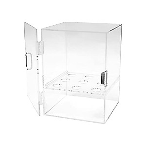 LYNICESHOP 9 Holes Ice Cream Cone Holder, Clear Acrylic Display Cabinet, Transparent Ice Cream Cone Bracket, Ice Cream Display Stand Holder for Dessert Shop and Ice Cream Fair
