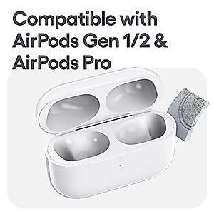 KeyBudz Air Care AirPods Cleaning Kit Accessories Set - Safely Sanitize, Clean and Maintain Your AirPods, AirPods Pro and Other Earphones - Includes Sticky Squares Putty Gunk Remover