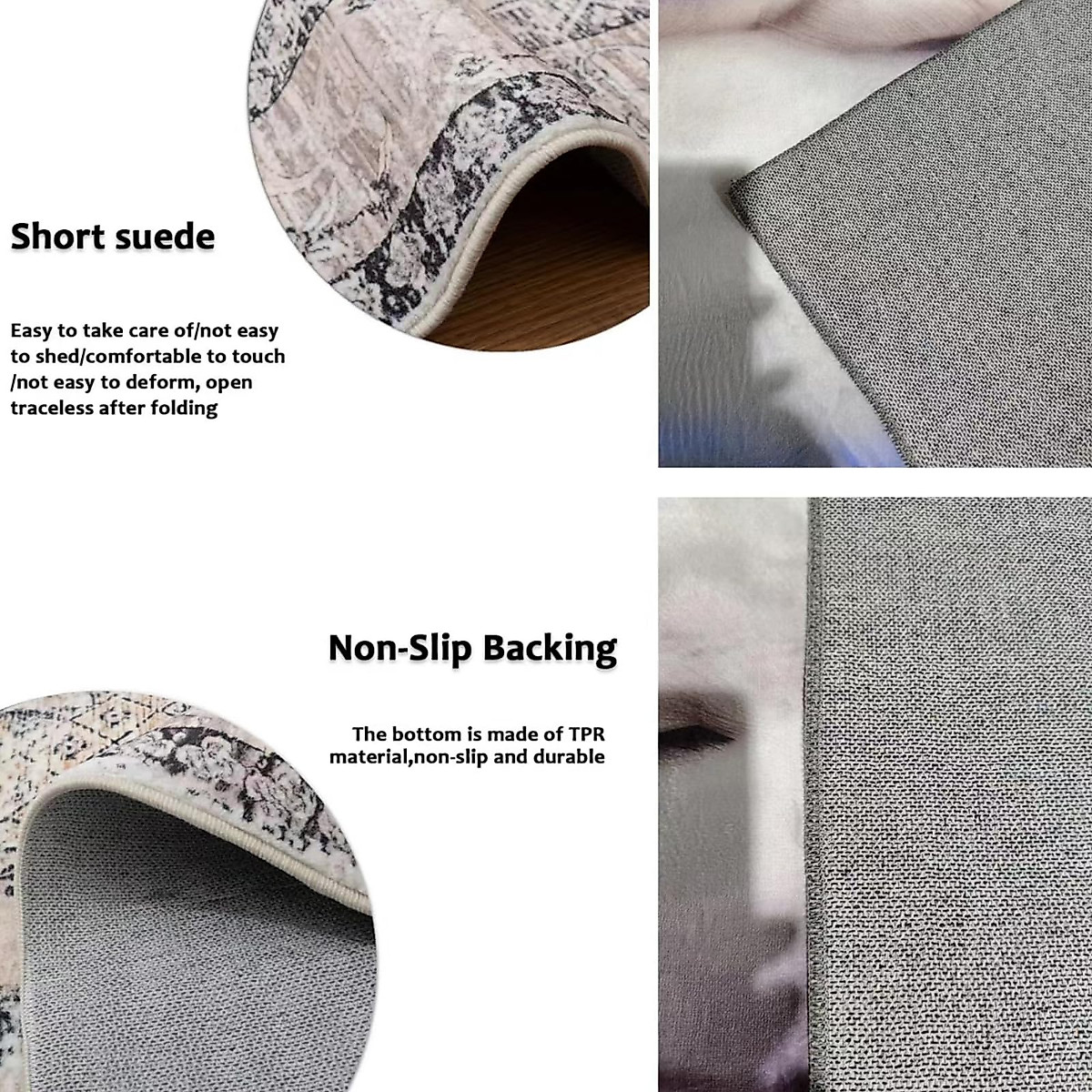 Blue Gold White Marble Area Rugs, Machine Washable Entrance Carpet, Living Room Carpet Fuzzy Plush Soft with Non-Slip Backing Apply to Office Family and Pet Farmhouse,5×8ft/150 * 240cm