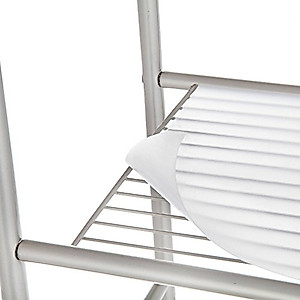 3-Shelf Over Toilet Bathroom Storage Organizer, Cabinet, Towel Rack, Bathroom Space Saver with 3 Shelves, Satin Nickel Finish