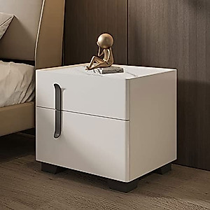 HIGOH Bedside Table Minimalist Bedside Table Simple Light Luxury Bedroom Side Cabinet Installation Slate