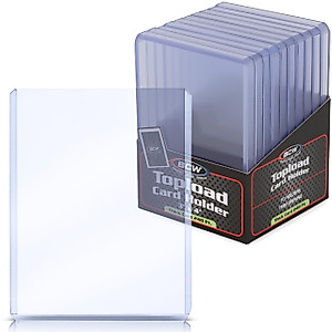 BCW Supplies 240 Pt. Thick Card Topload Holder (10 Count Pack)
